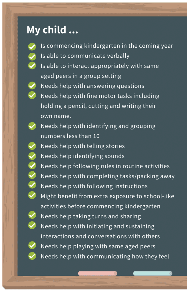 School Readiness Group - Hills District Speech Therapy